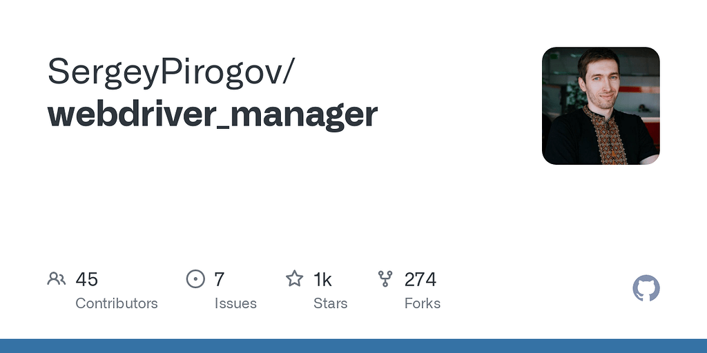 Python Webdriver Manager python-webdriver-manager
