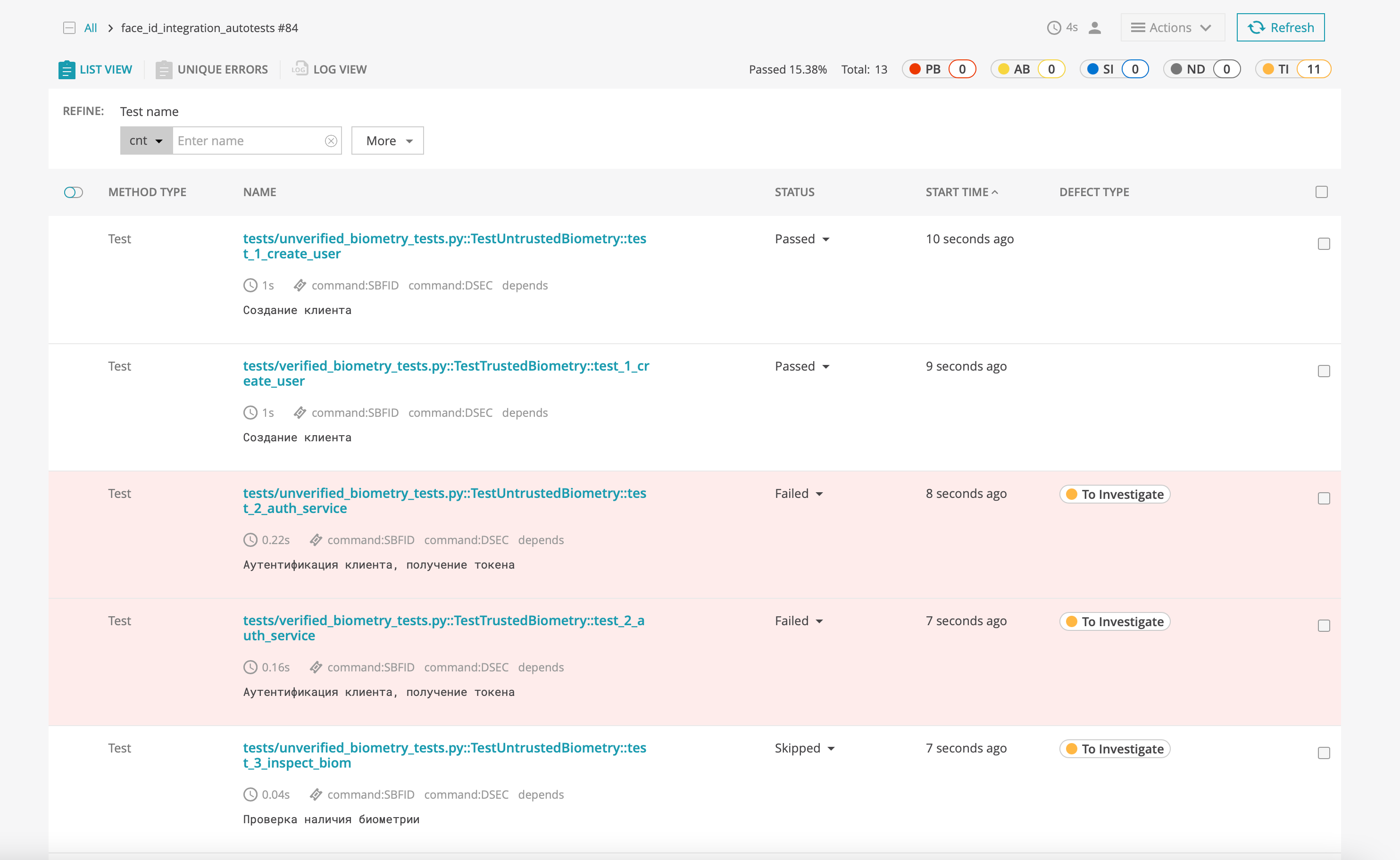 How To Display Grouped Tests In Pytest reportportal Issue 1830 